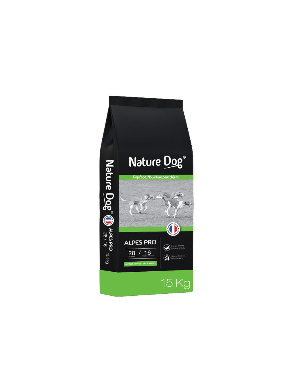 Croquettes pour chien Nature Dog Alpes Pro 28/16 - alimentation chien