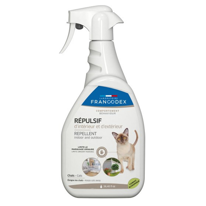 Spray répulsif d'intérieur et d'extérieur chat 1L Francodex