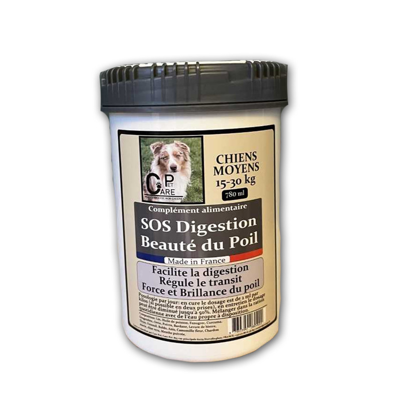 Complément SOS Digestion chien moyen 780ml Ungula Natura