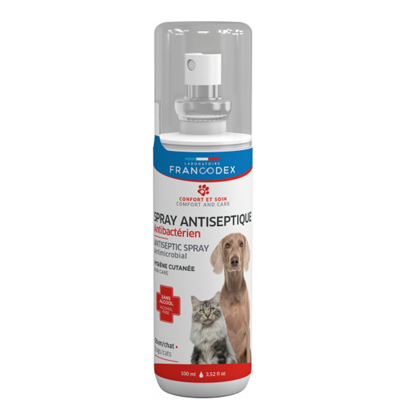 Spray antiseptique chien chat 100ml Francodex - Soin