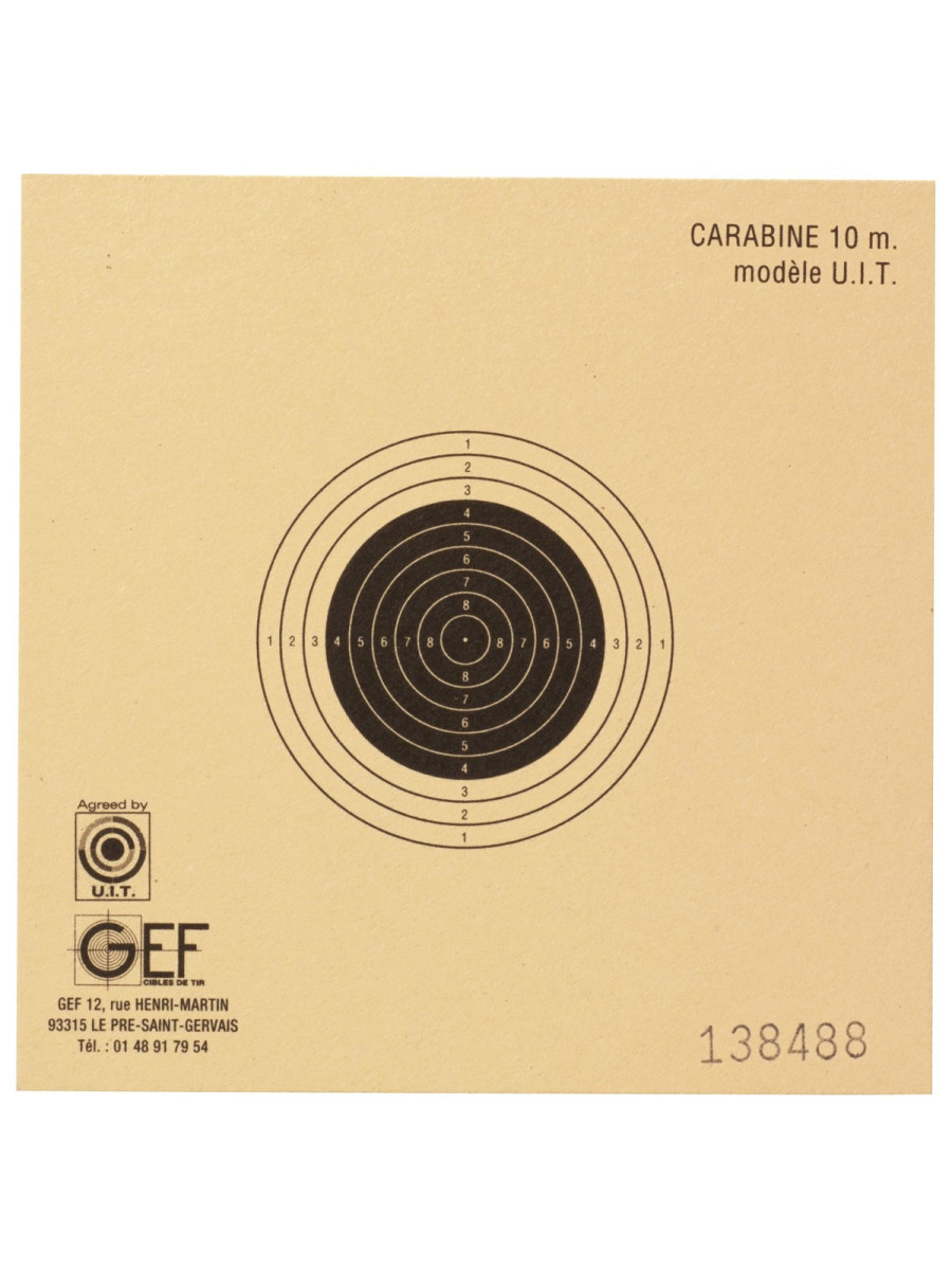 Cibles carabine 10m.