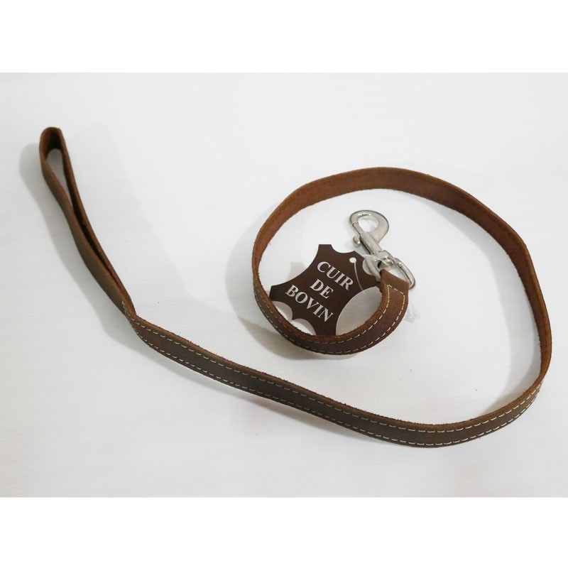 Laisse cuir vieilli 18mm Januel