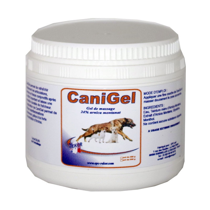 Gel de massage Canigel 500g Rekor - Soin chien