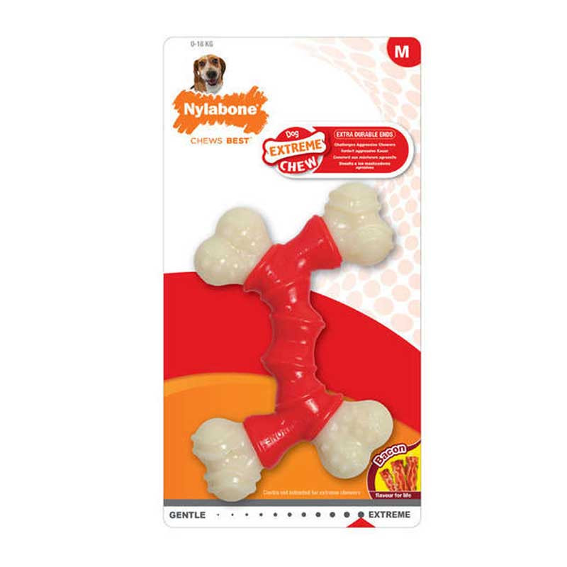 Jouet Bacon Extreme Double Bone Nylabone - Chien