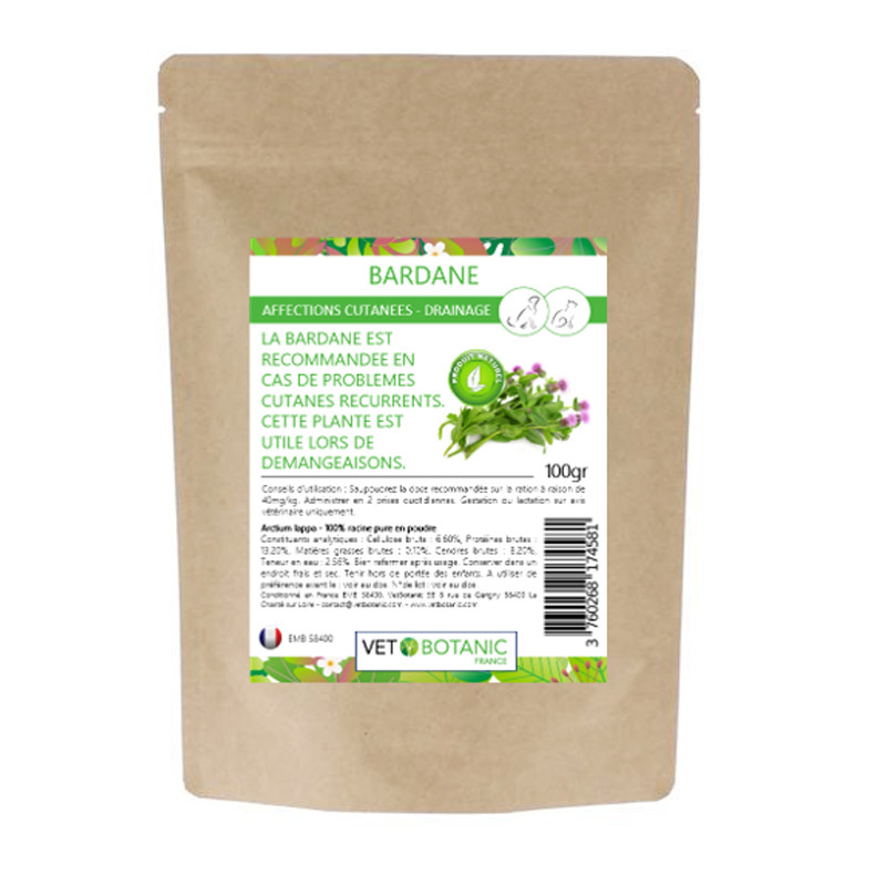 Complément alimentaire Chardon-Marie chat et chien 100g Vet Botanic