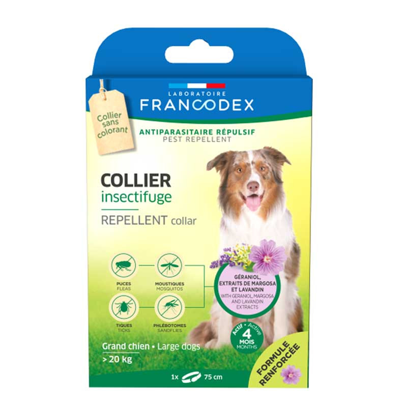 Collier insectifuge formule renforcée grand chien Francodex