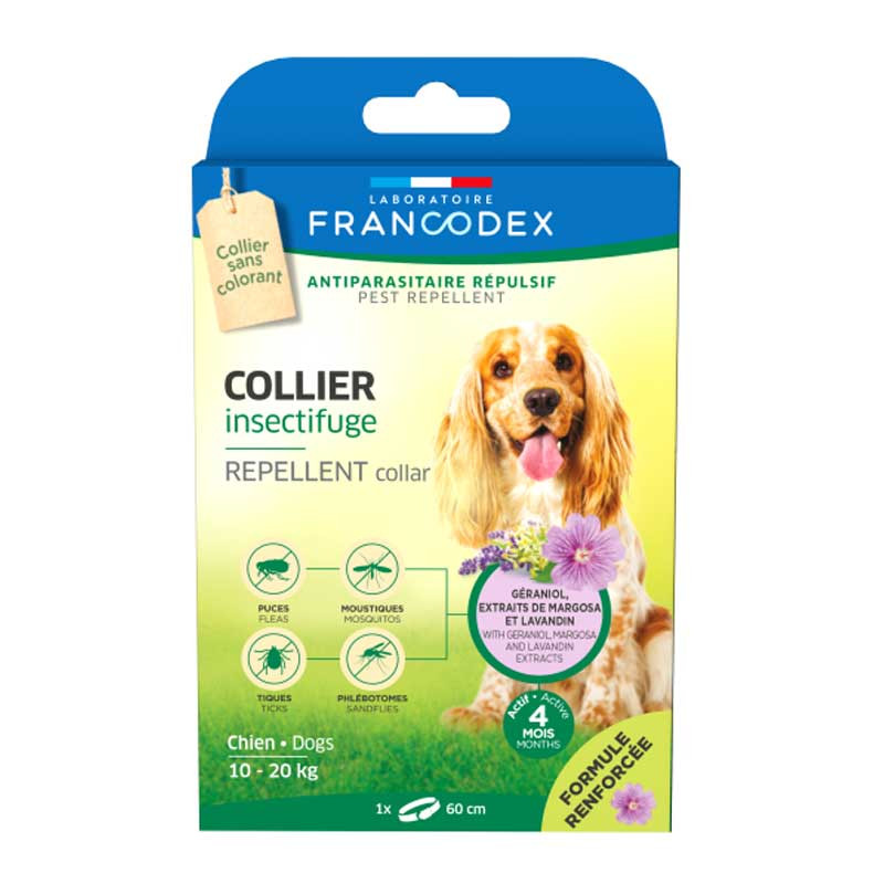 Collier insectifuge formule renforcée chien moyen Francodex